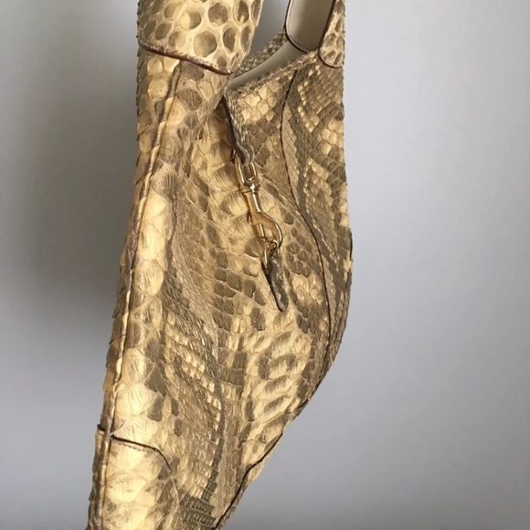Gucci | Bags | Gucci Snakeskin Hobo Bag In Pearl Metallic Python | Poshmark